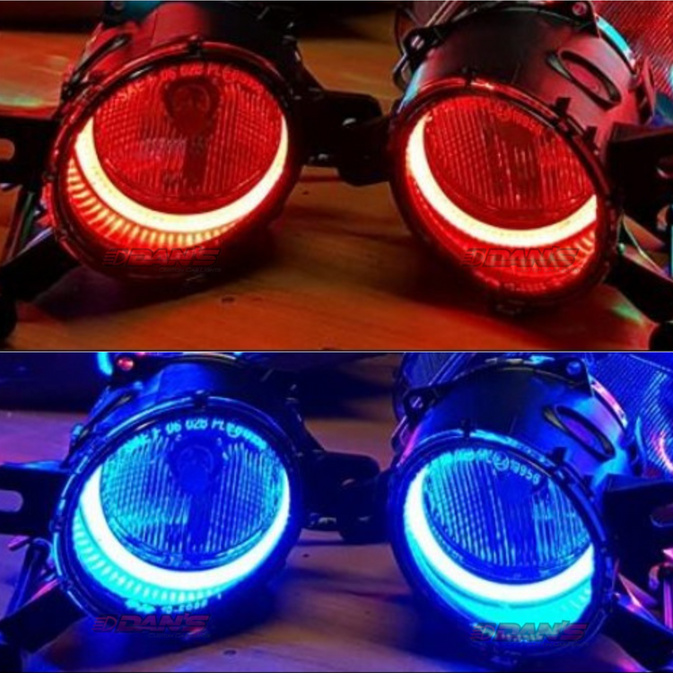 Holden Commodore S2 Fog Lights with Multicolored LED Halo Rings | Dan's ...