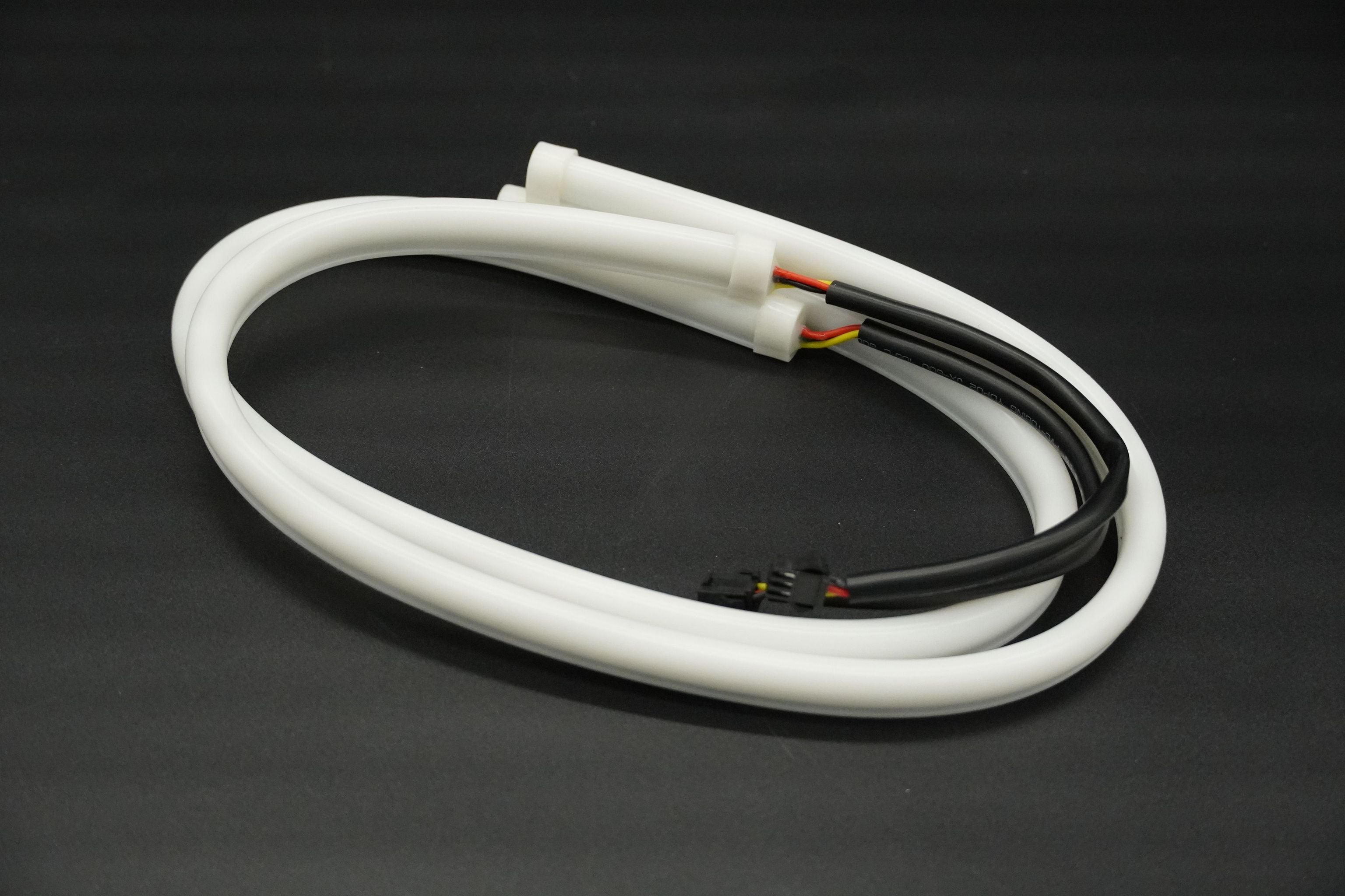 FLEXIBLE WHITE/AMBER LED DRL STRIP KIT - Option for switchback or sequ
