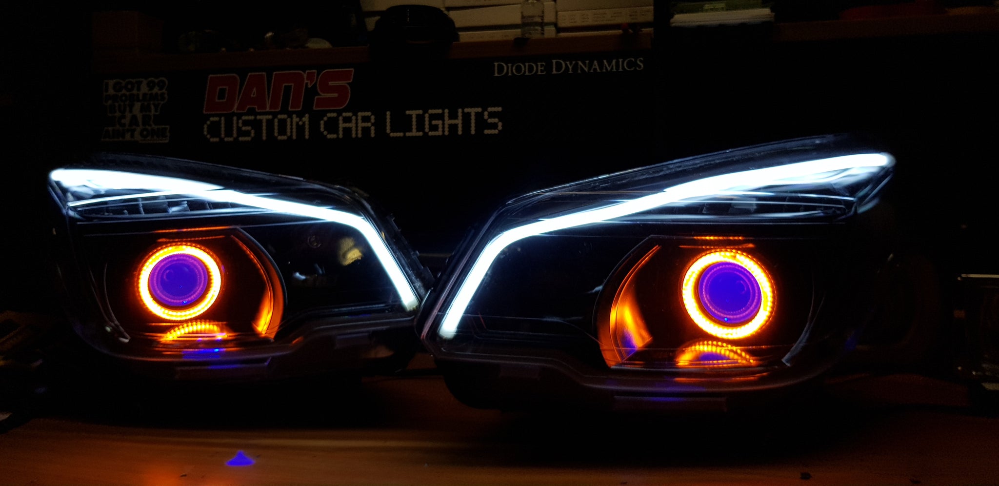 Holden RG Colorado LTZ Headlights w/ White Halo Rings, DRL ...