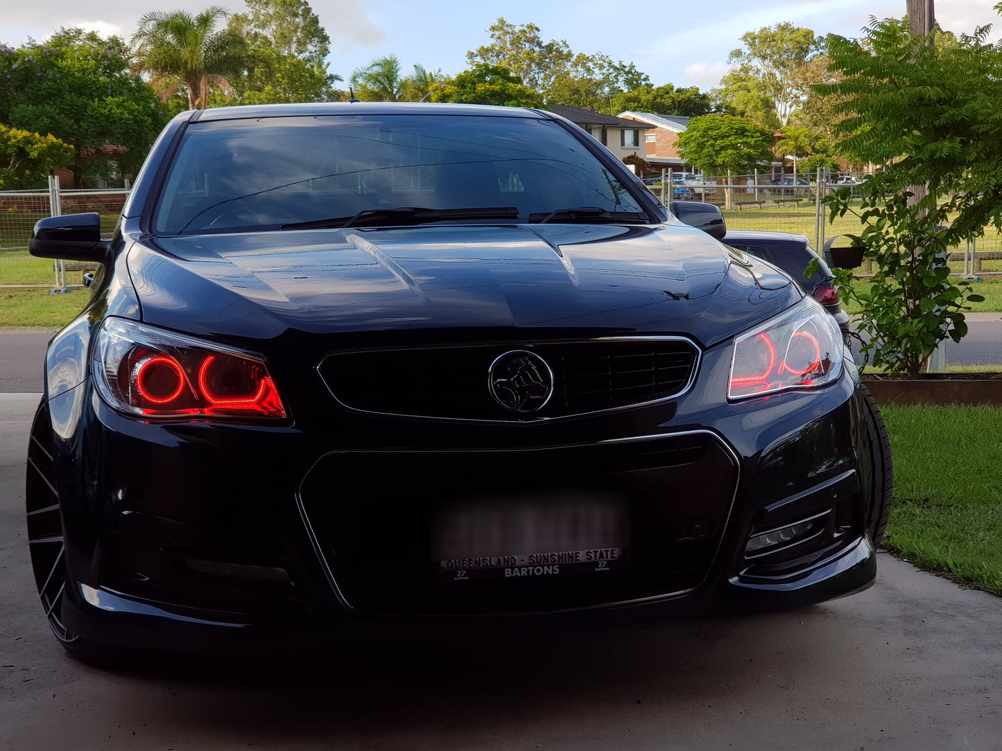 Holden VF Commodore Headlights with Quad Multicoloured Halo Rings | Dan ...