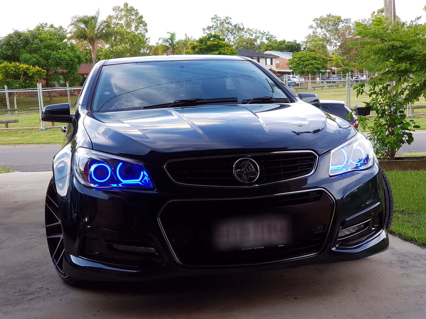 Holden VF Commodore Headlights with Quad Multicoloured Halo Rings | Dan ...