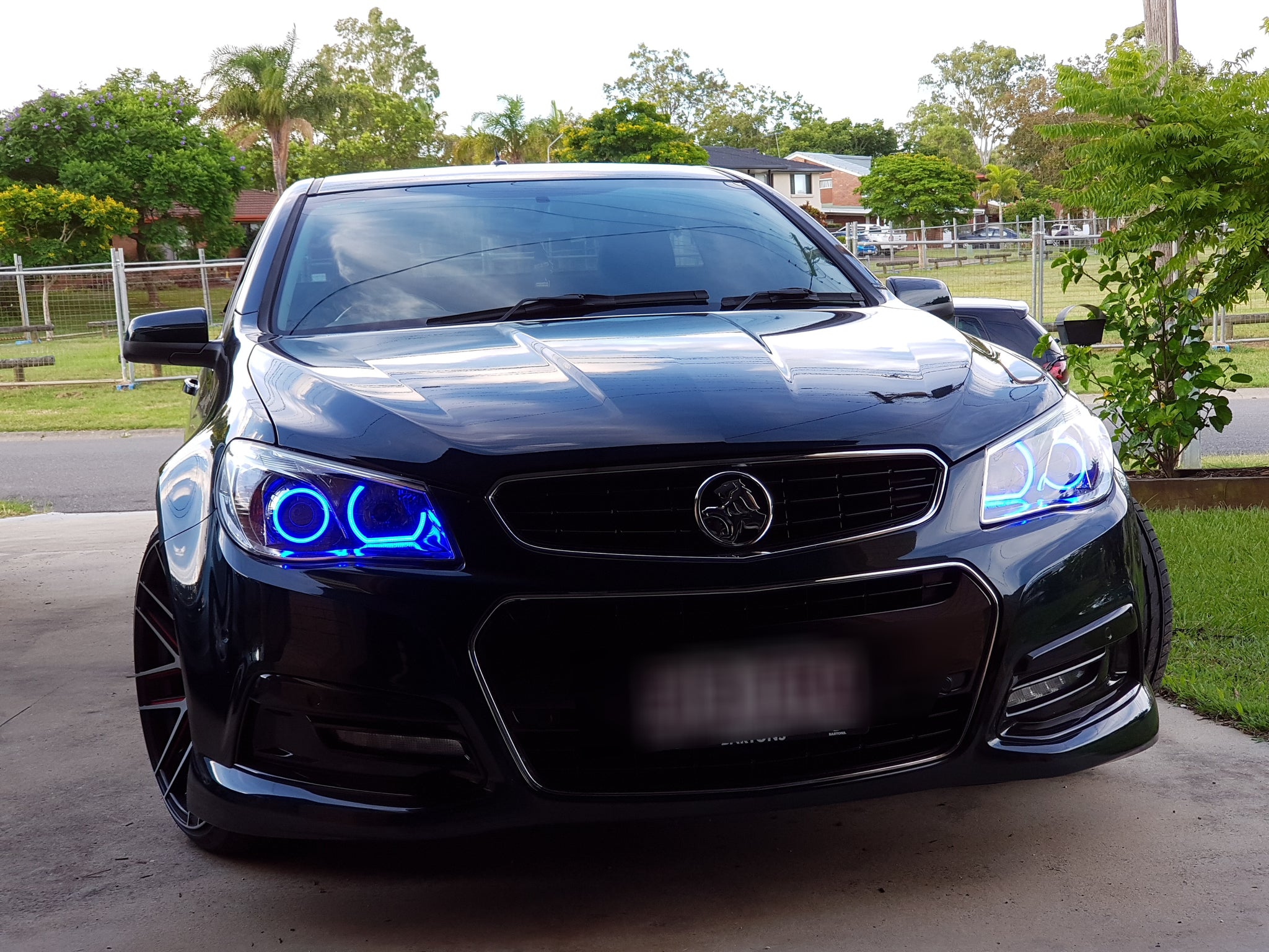 Holden VF Commodore Headlights with Quad Multicoloured Halo Rings | Dan ...