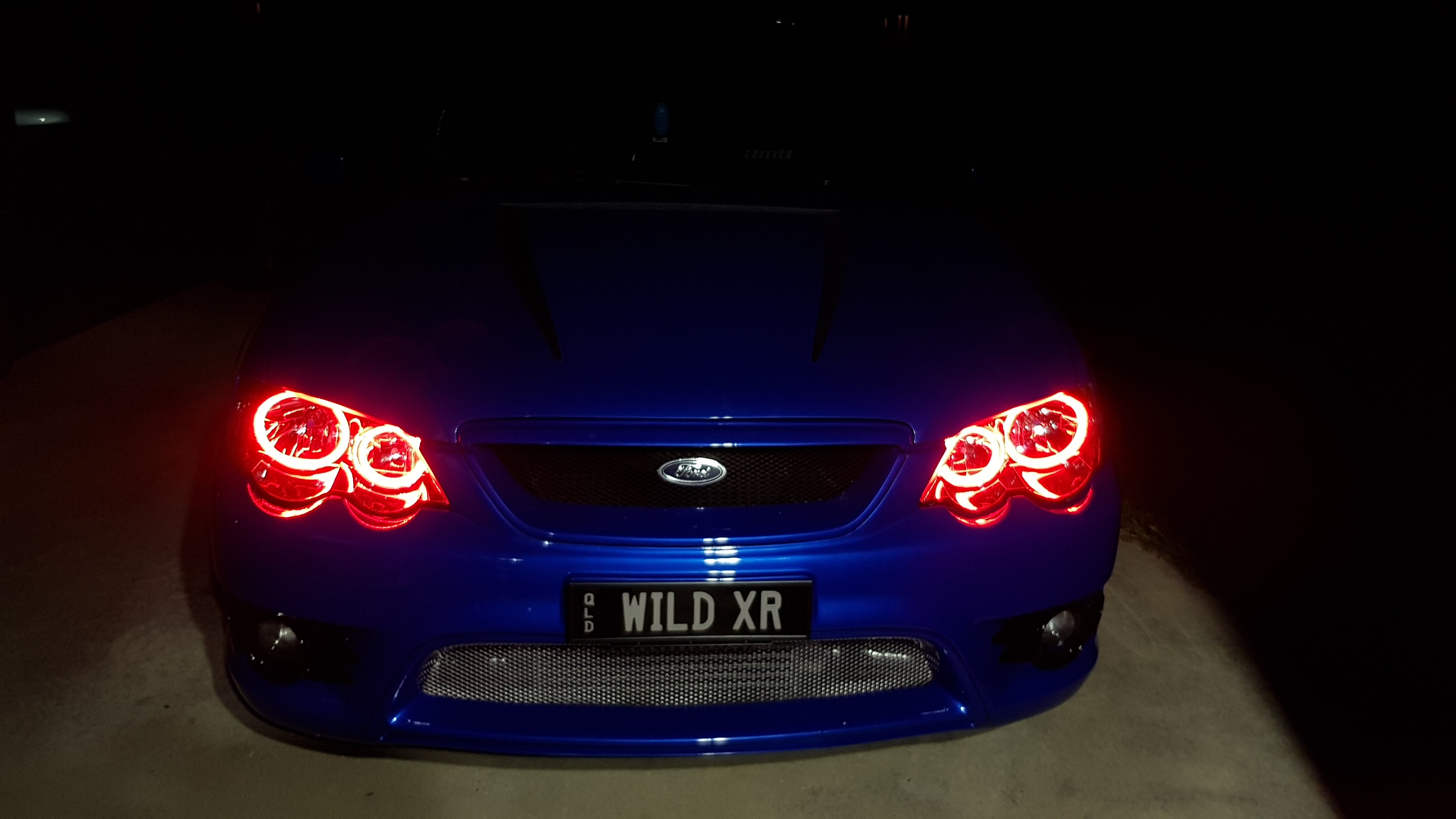 Ford Falcon BA/BF XR6 XR8 Headlights with Multicolored Halo Rings | Dan ...