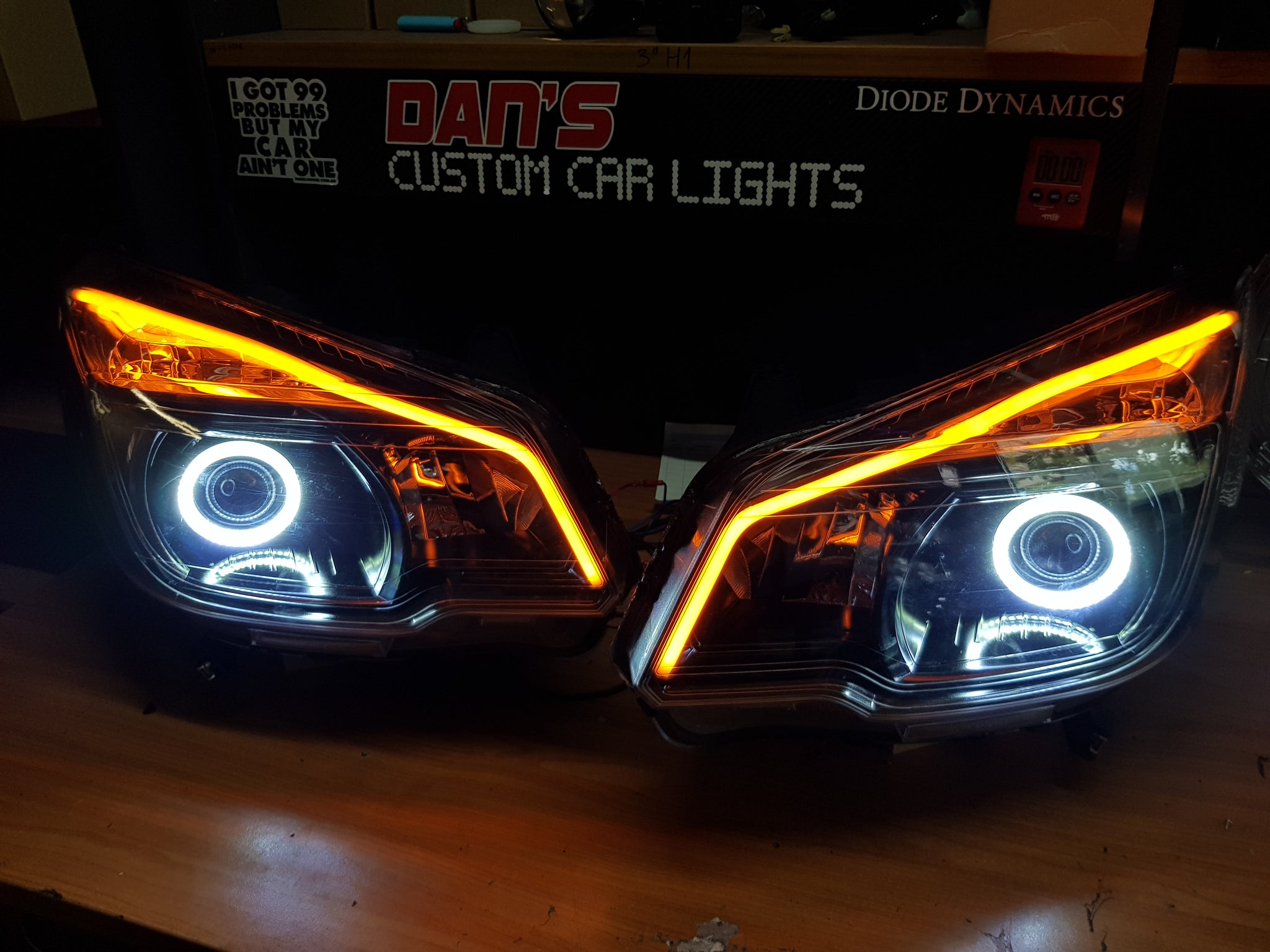 Holden RG Colorado LTZ Headlights with Switchback Halo Rings and ...