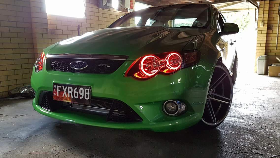 Ford Falcon FG MK1 XR6/XR8 Headlights w/ Quad Halo Rings | Dan's Custom ...
